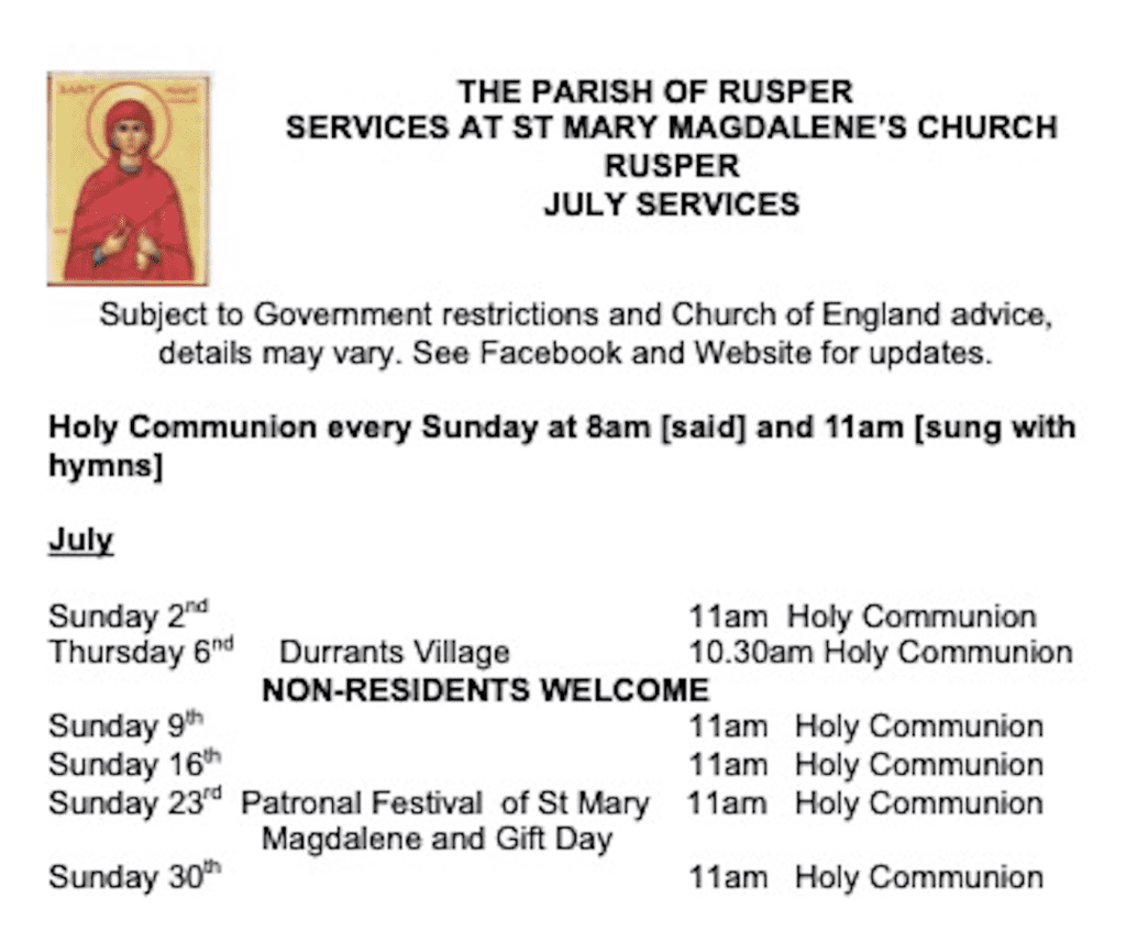 Welcome - Rusper Church